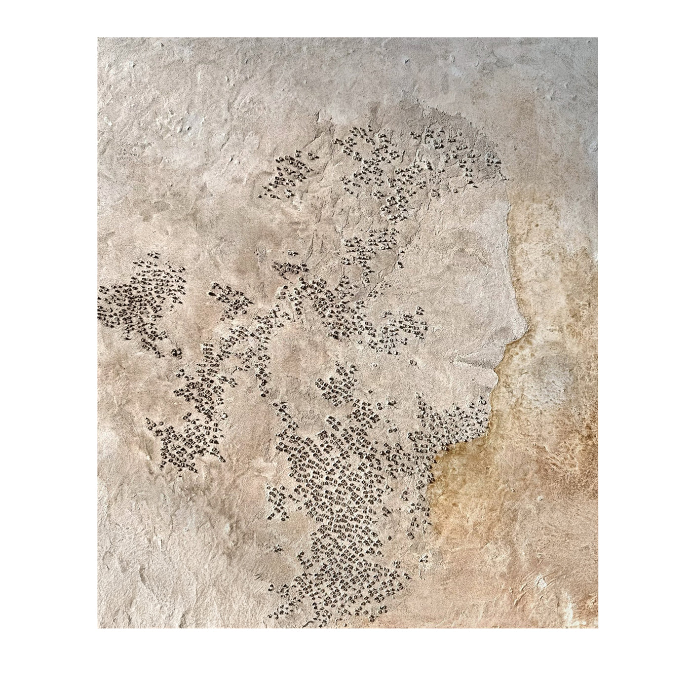 Dike Beige Resin Textured Wall Art Mara Fabbro | Artemest