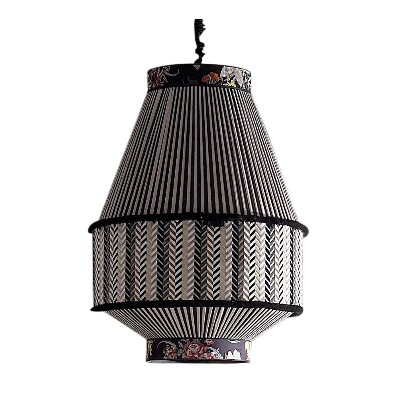 JL 115 Chevron-Print Pendant Light AltaModa | Artemest