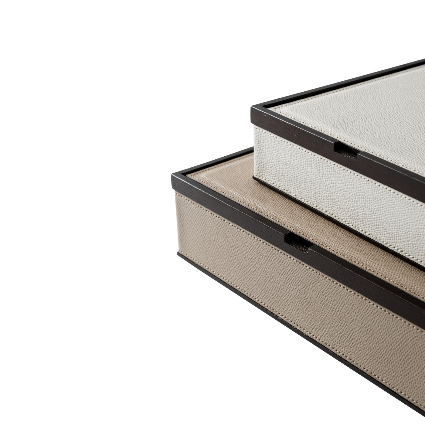 Astrea Square Leather Box Pinetti | Artemest