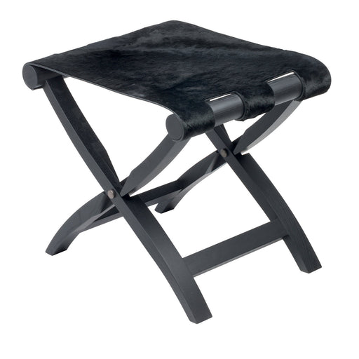 Arturo Black Folding Stool/Luggage Rack Giobagnara | Artemest