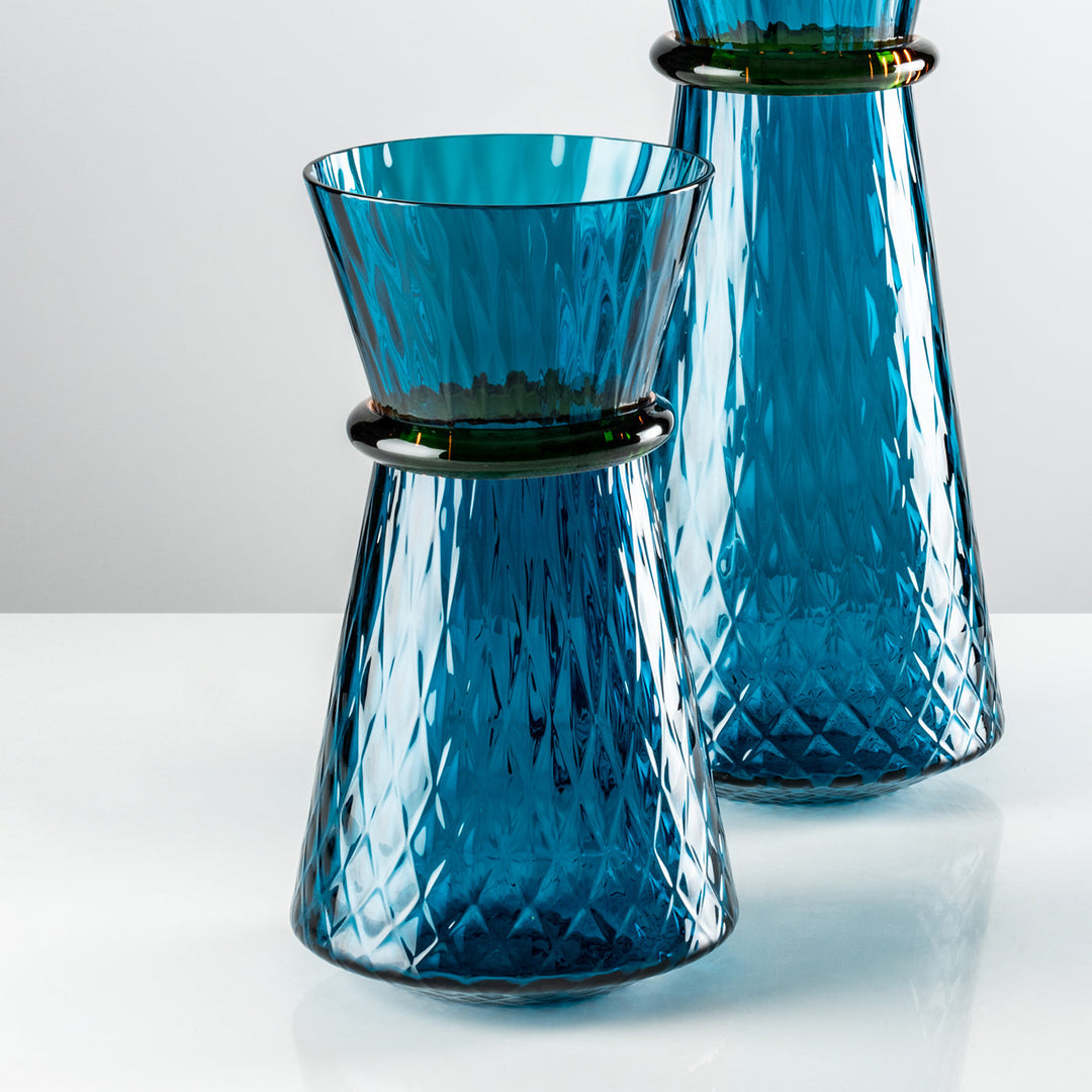 Tiara Small Blue Vase by Francesco Lucchese Venini | Artemest