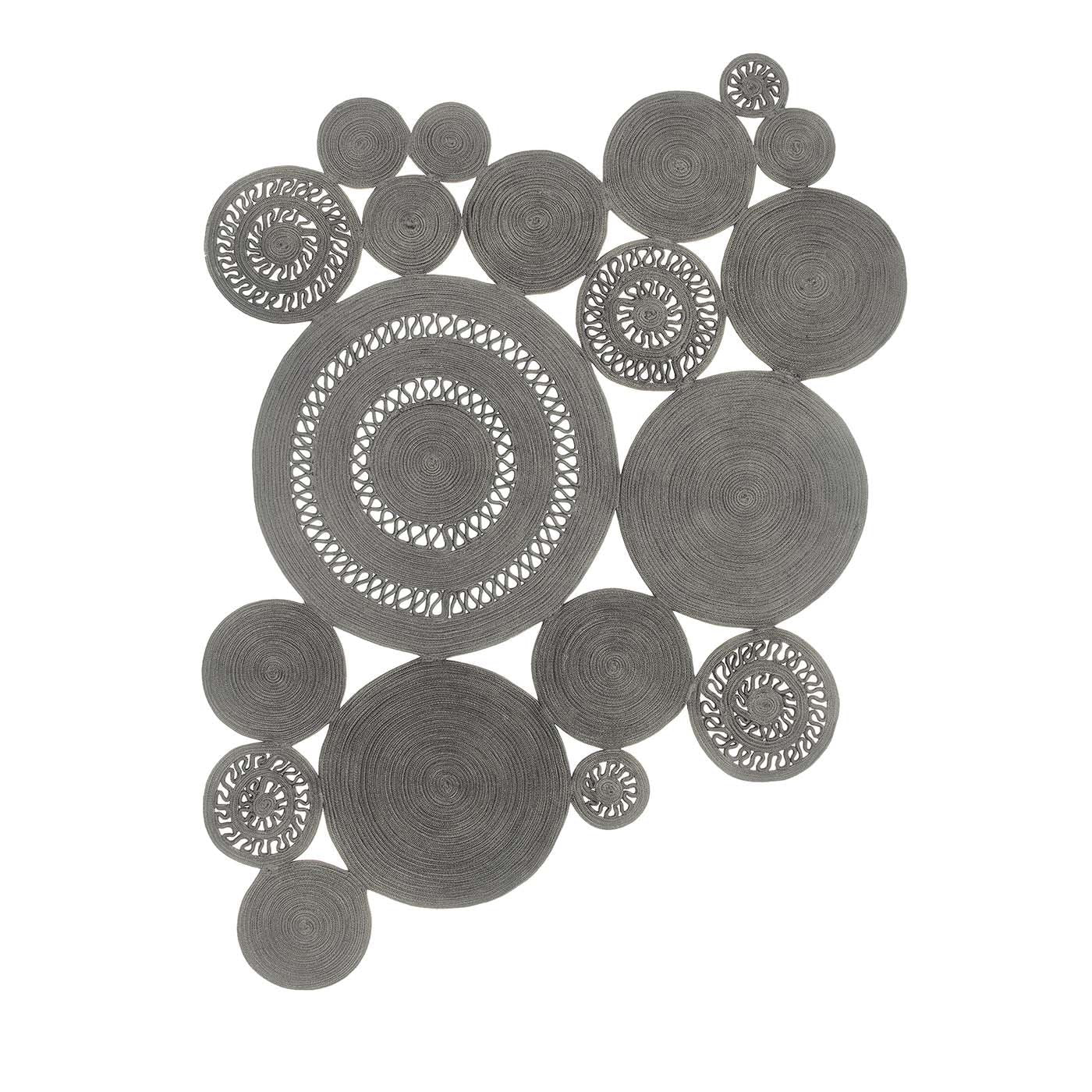 Silver Alyssa Patchwork Rug Sitap Carpet Couture Italia | Artemest