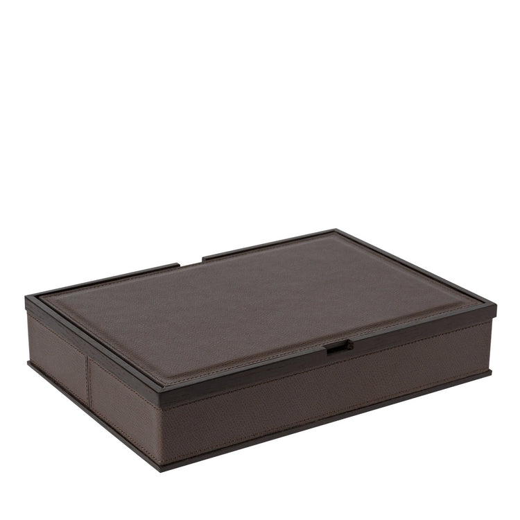 Astrea Rectangular Leather Box Pinetti | Artemest