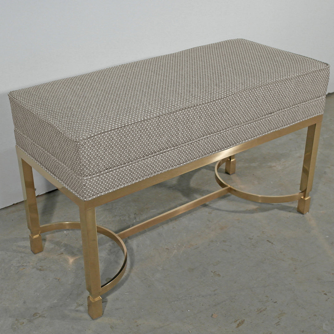 Two-Tone Upholstered Bench S&L Interni | Artemest