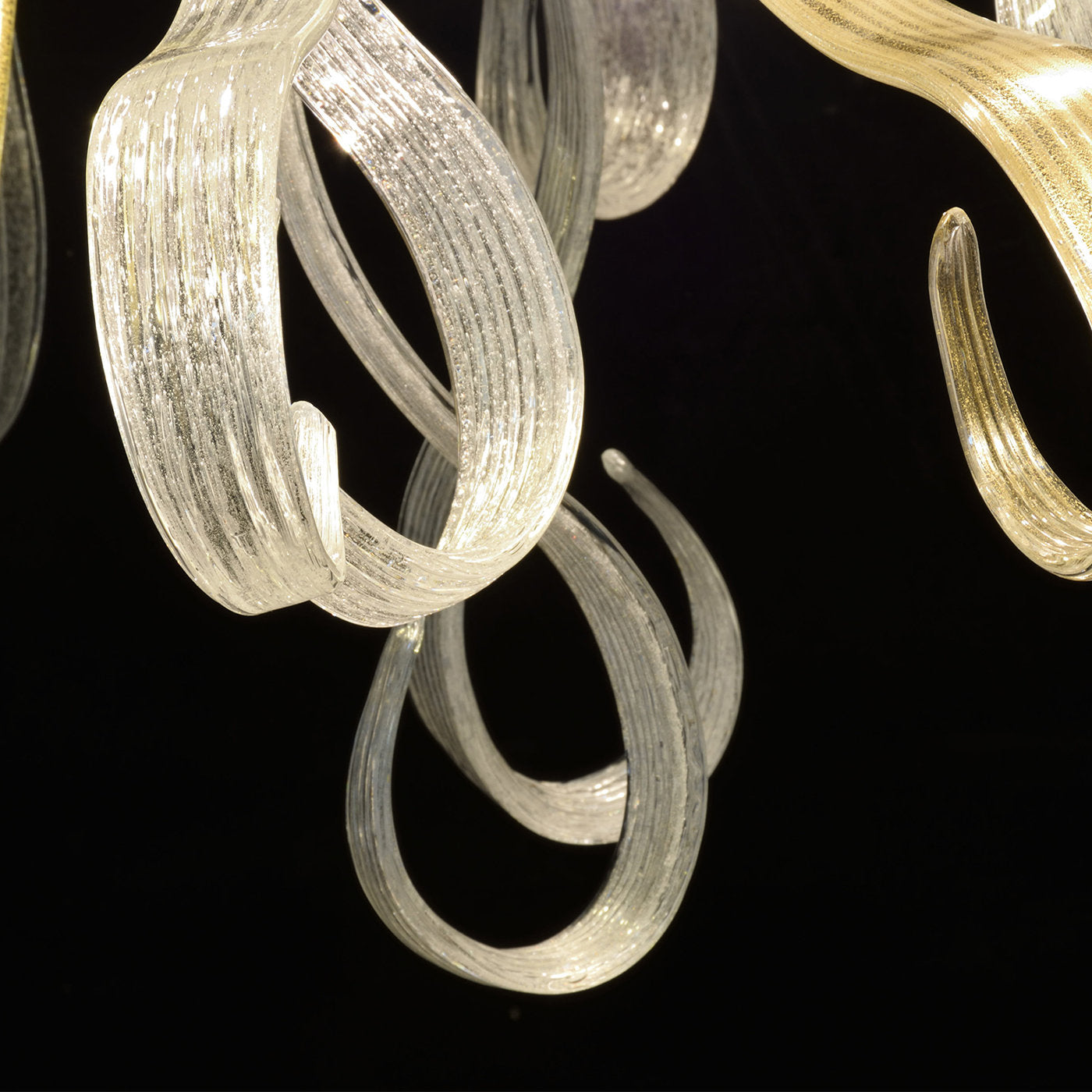 Large Silver and Gold Ducale Ceiling Light LuceVetro | Artemest