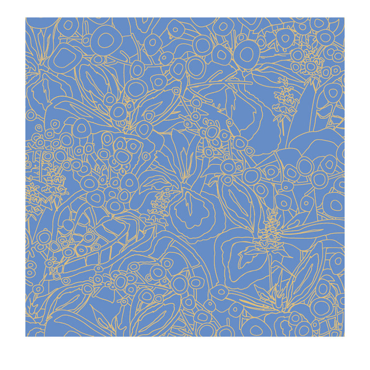 Light Blue 72 KŌ Geishi Hange Shouzu Panel by Ginette Caron and Masami ...