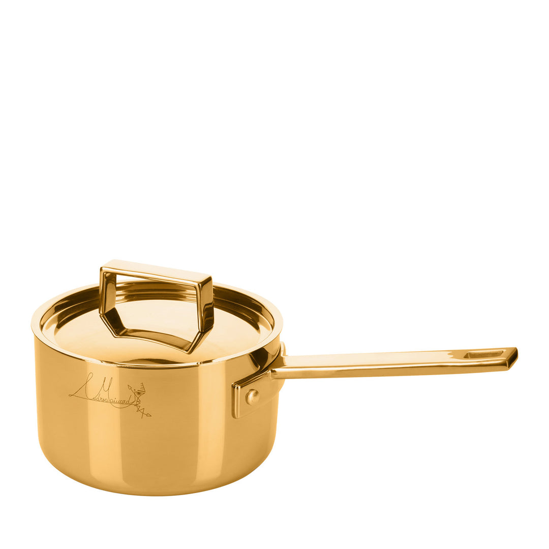 Attiva Gold 14cm Saucepan with Lid Mepra | Artemest