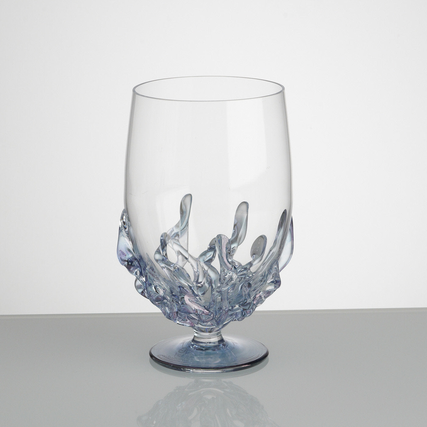 Flame Small Light Blue Water Glass VGnewtrend | Artemest
