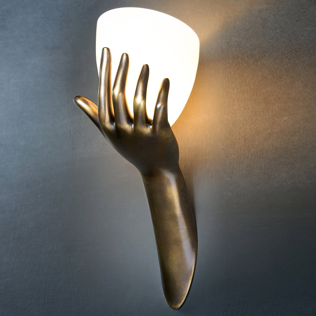 Human Bronze Wall Lamp Aggiolight | Artemest