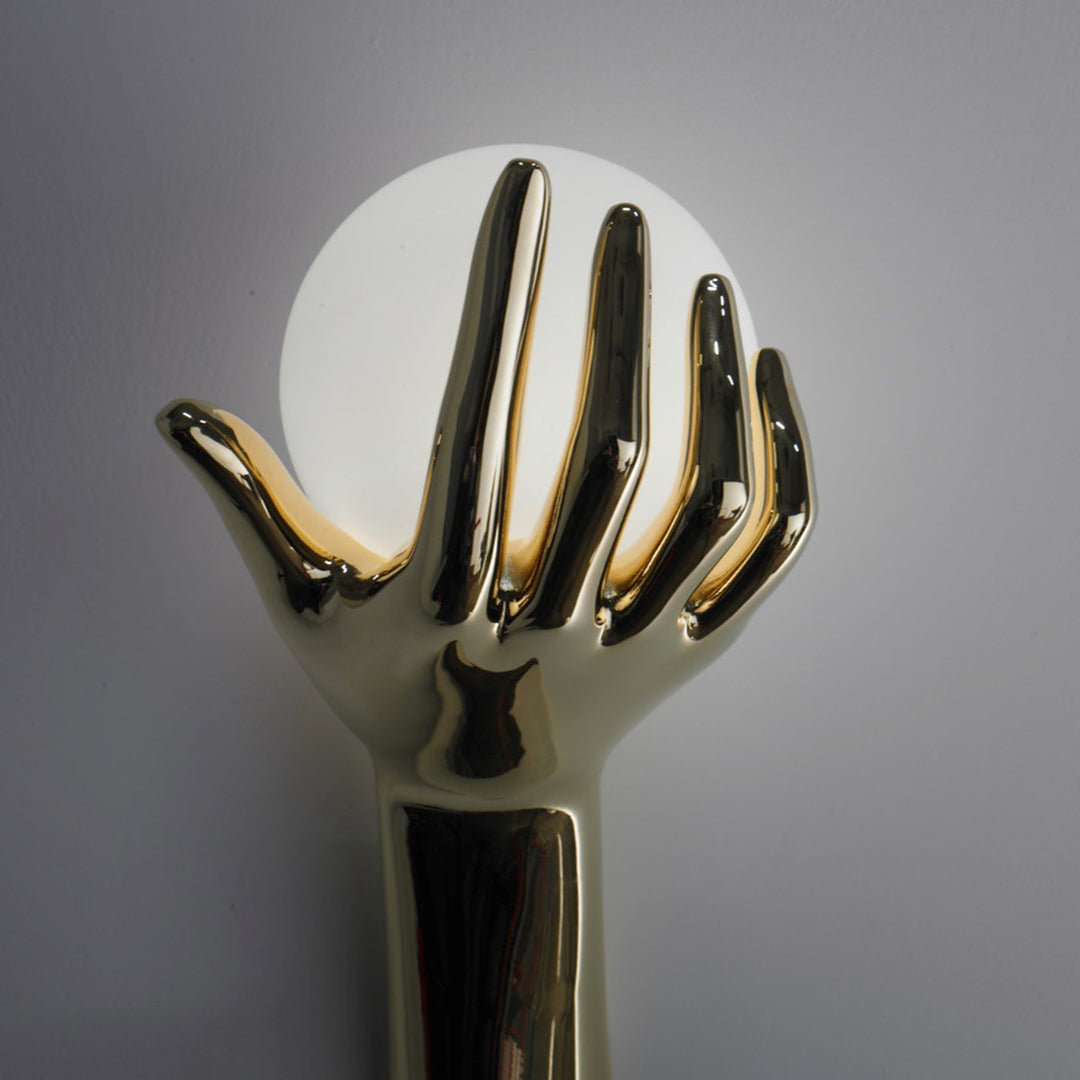 Human Gold Wall Lamp Aggiolight | Artemest