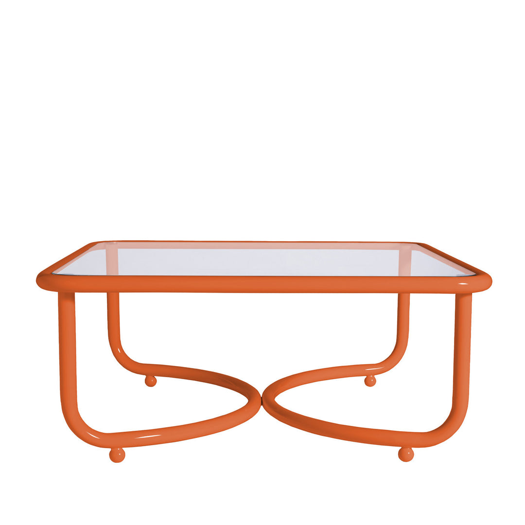 Locus Solus Orange Low Table by Gae Aulenti Exteta | Artemest