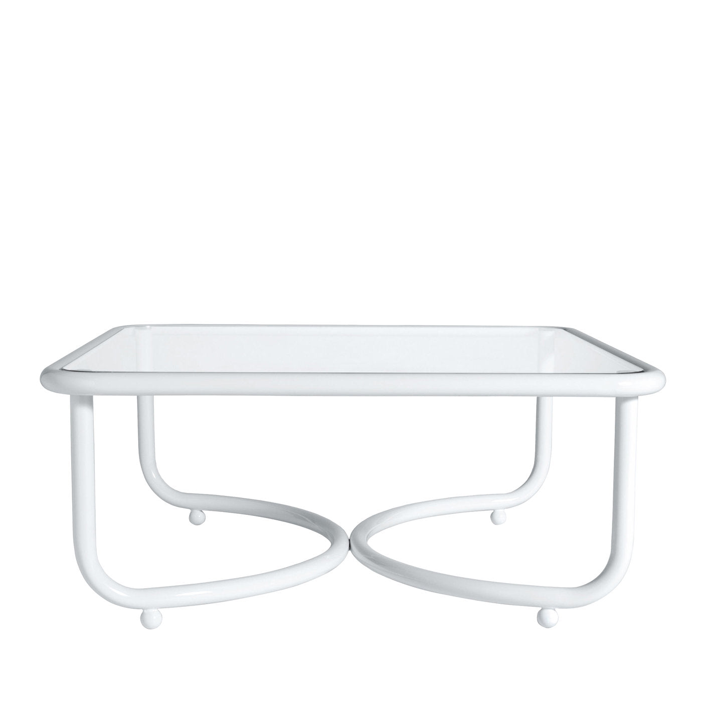 Locus Solus White Low Table by Gae Aulenti Exteta | Artemest