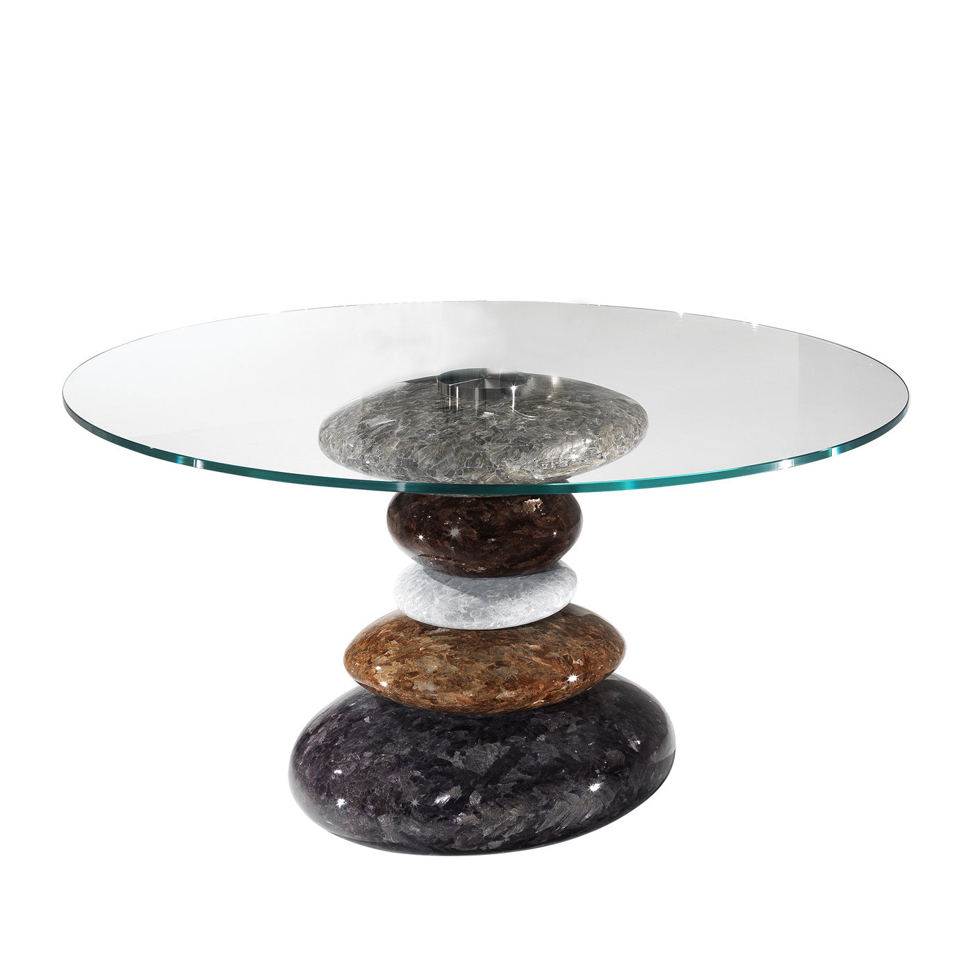 Stone Round Dining Table Crystal Stone | Artemest