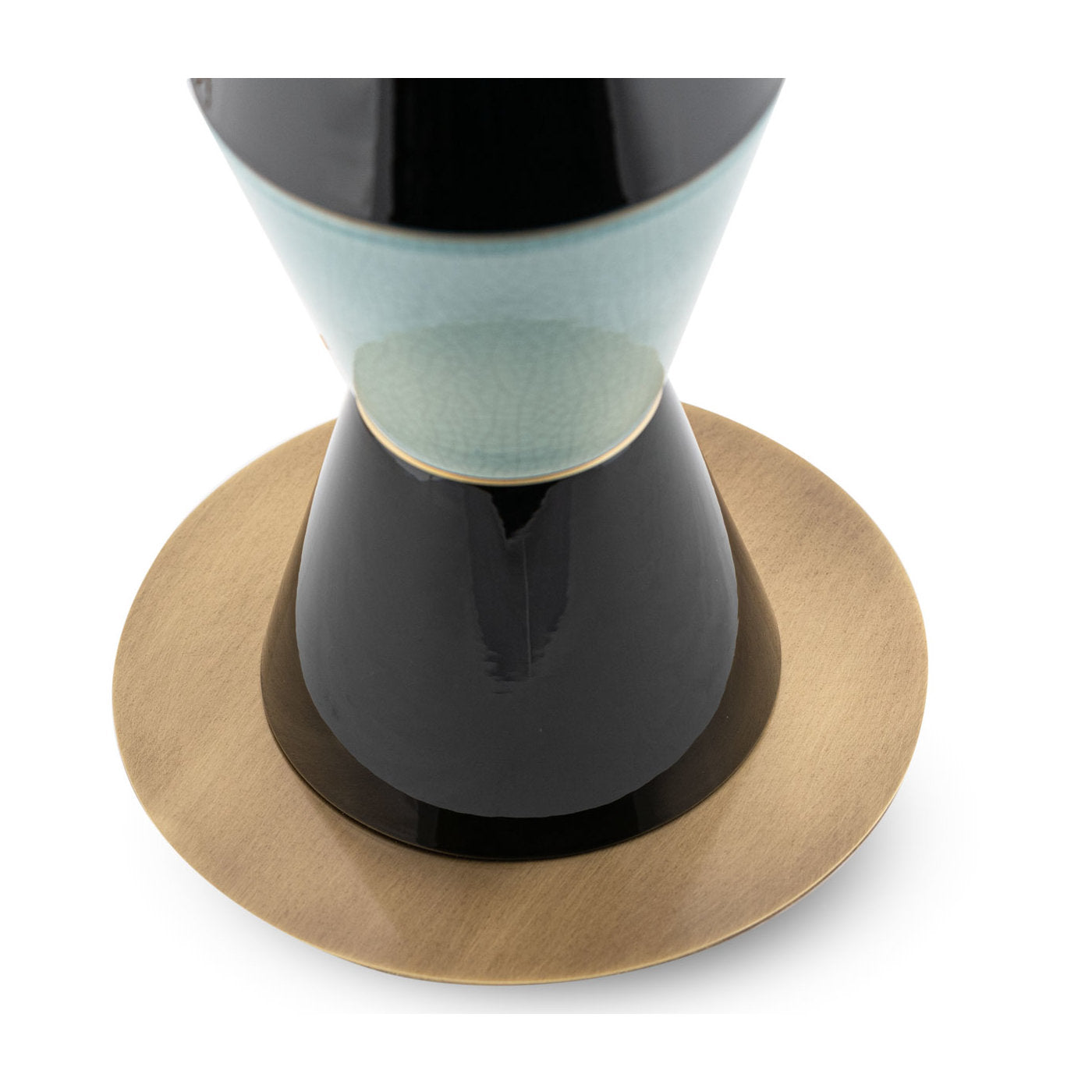 Palm Aquamarine and Black Floor Lamp Marioni | Artemest