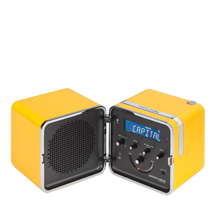Yellow Radio.cubo by Marco Zanuso and Richard Sapper Brionvega | Artemest