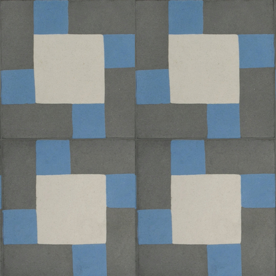 Inca Set of 25 Cement Tiles Romano | Artemest