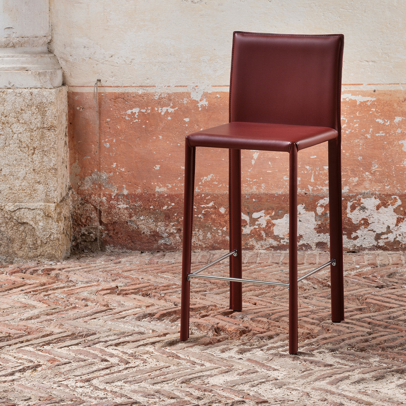 Monfumo Terracotta Bar Stool Trevisan Italia | Artemest