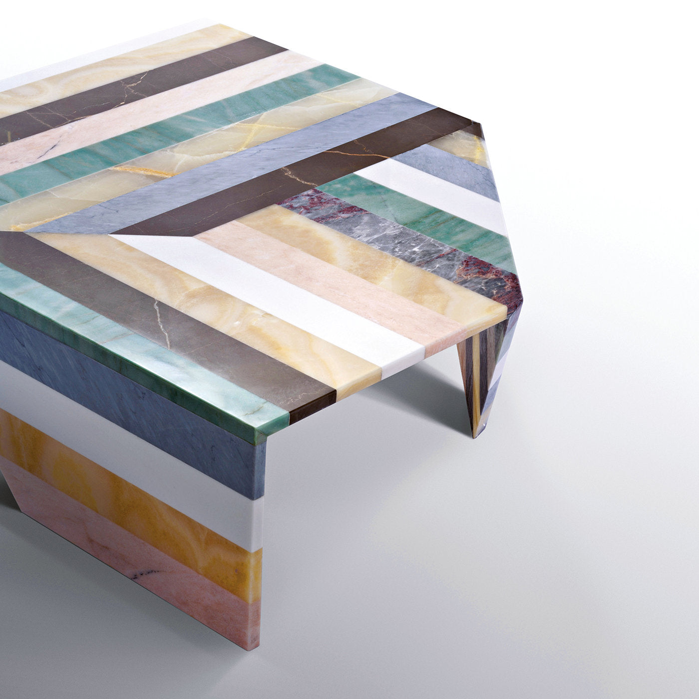 Origami Stripes Coffee Table II by Patricia Urquiola Budri | Artemest