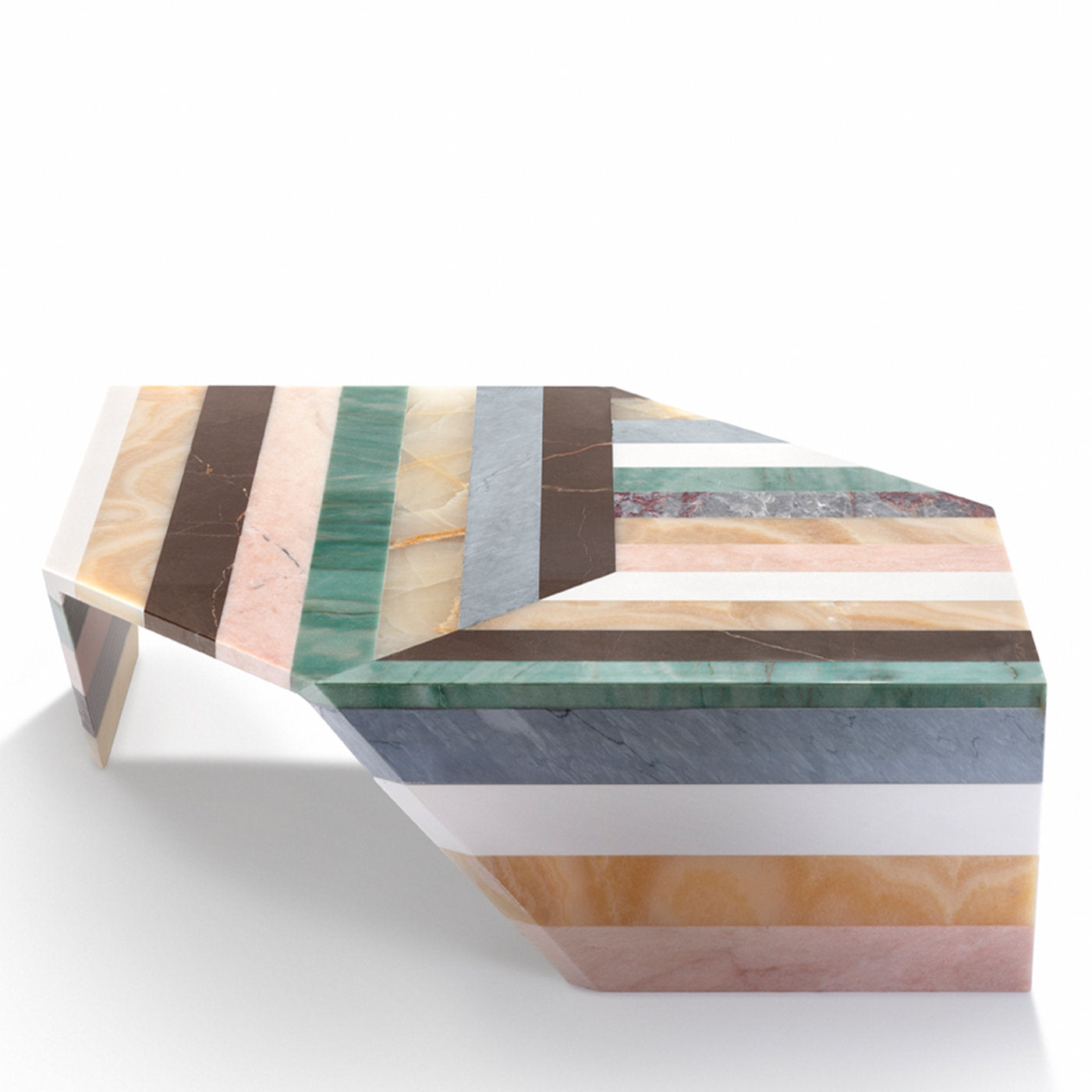 Origami Stripes Coffee Table II by Patricia Urquiola Budri | Artemest