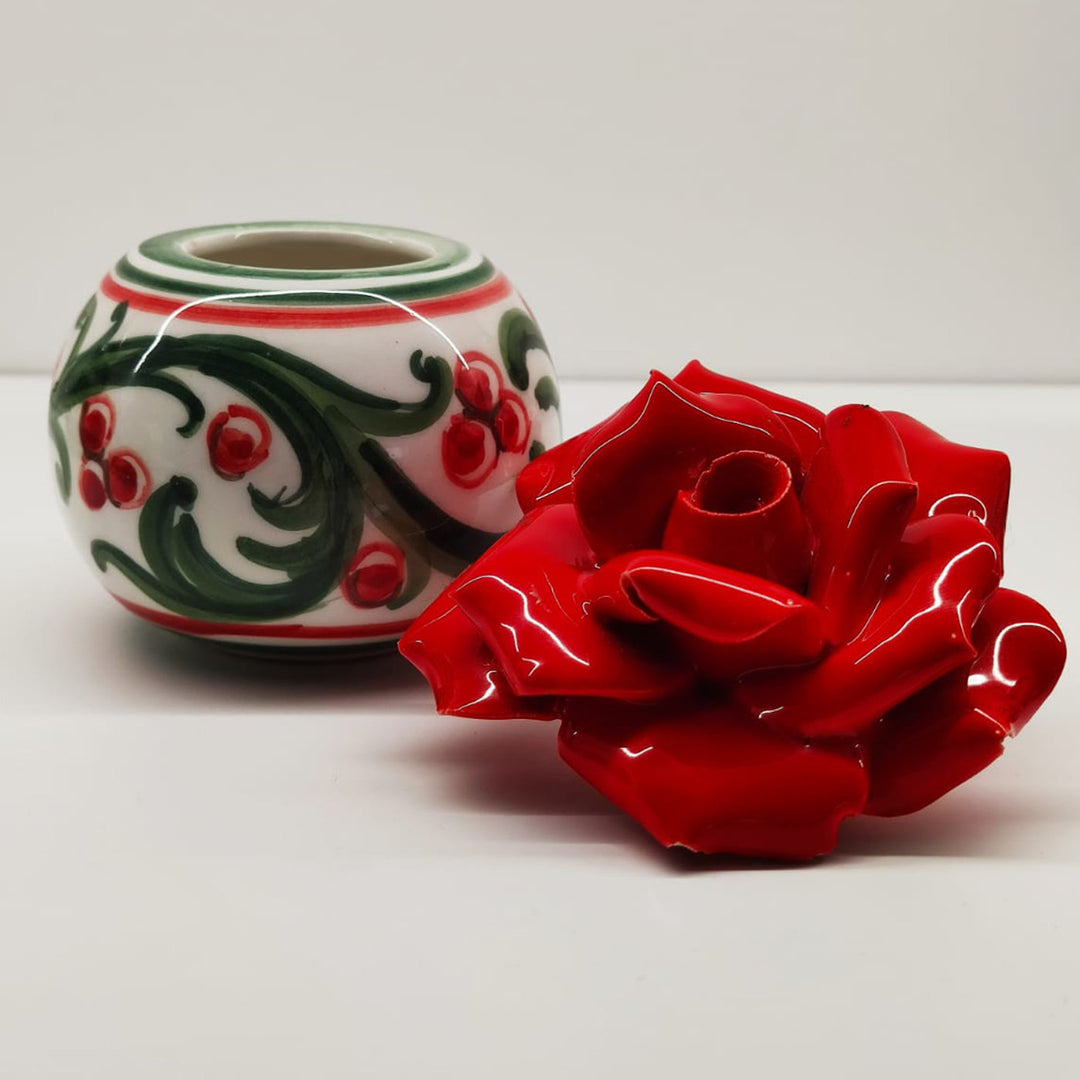 Red Rose Fragrance Diffuser Ceramiche Micale | Artemest