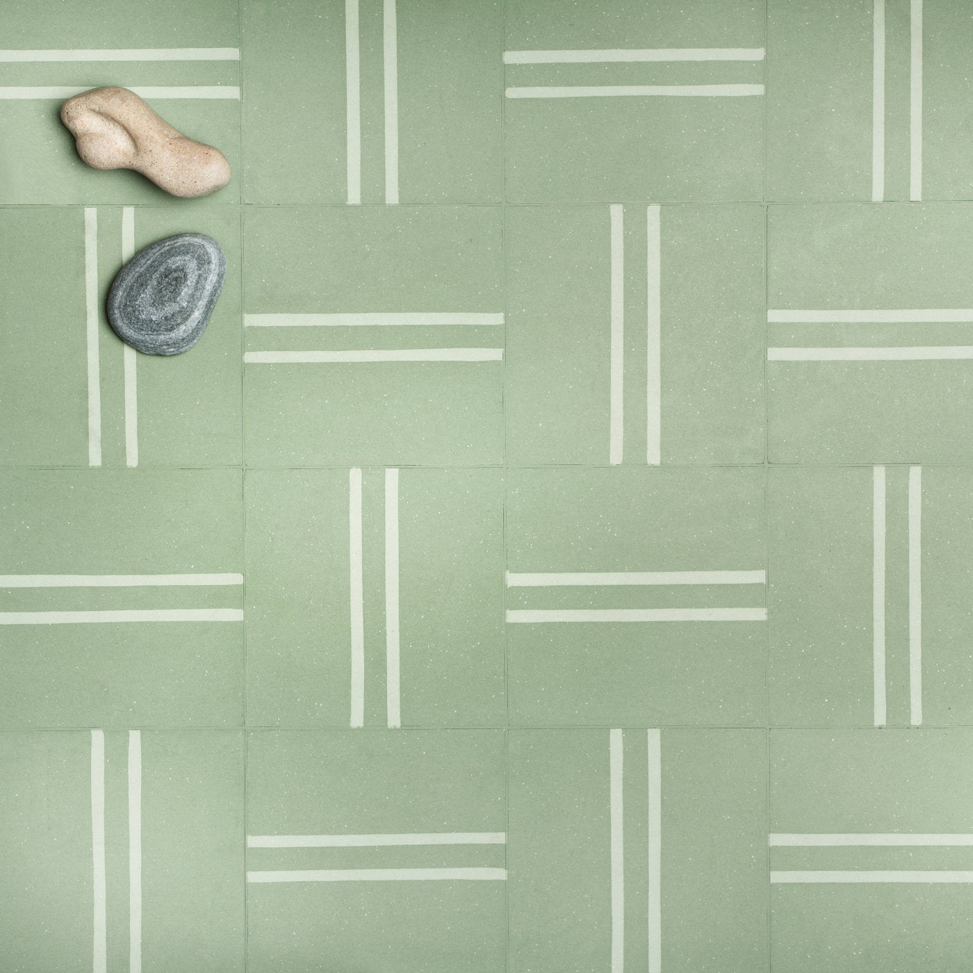 Simeto Set of 25 Cement Tiles Romano | Artemest