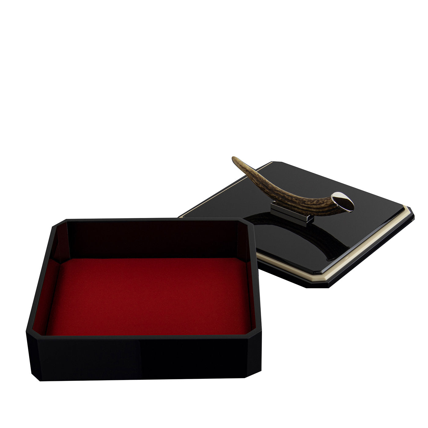 DIANA BOX WITH RED FABRIC PAD Silia | Artemest
