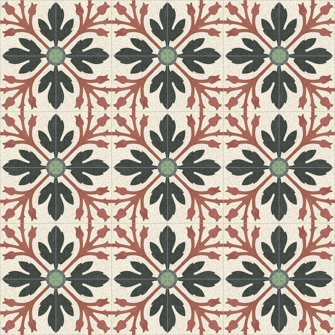 Flores Set of 25 Terrazzo Tiles Romano | Artemest