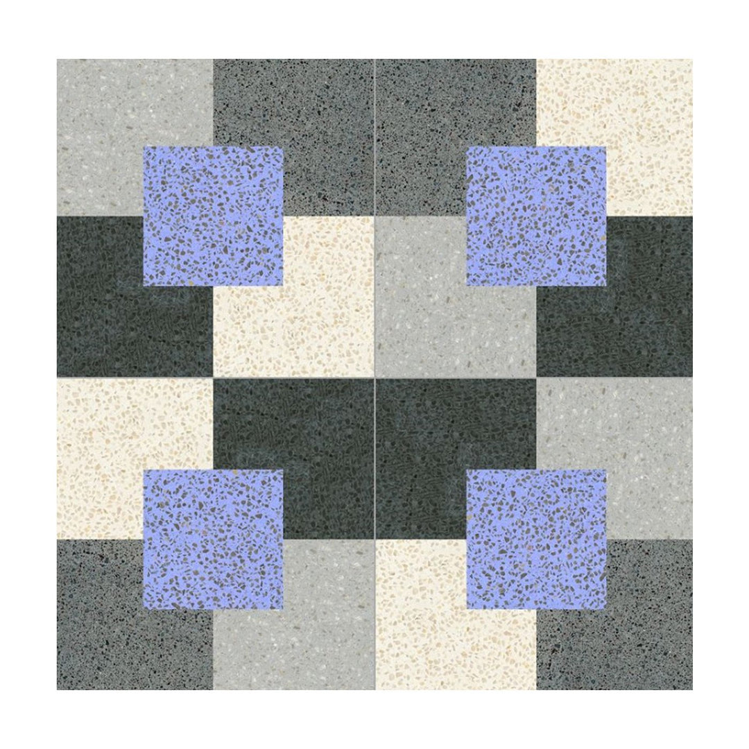 Tebe Set of 25 Terrazzo Tiles Romano | Artemest