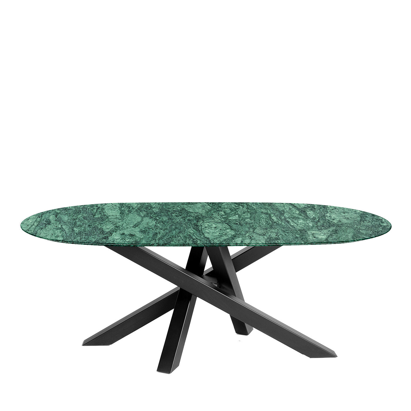 Komodo Green Imperiale Dining Table La Sartoria del Marmo by Lombardi Marmi | Artemest