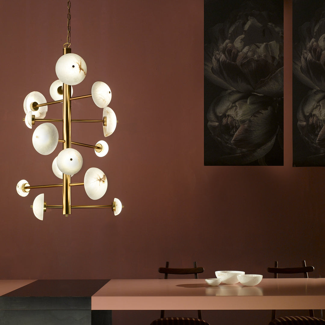 Apollo Chandelier Alabastro Italiano | Artemest