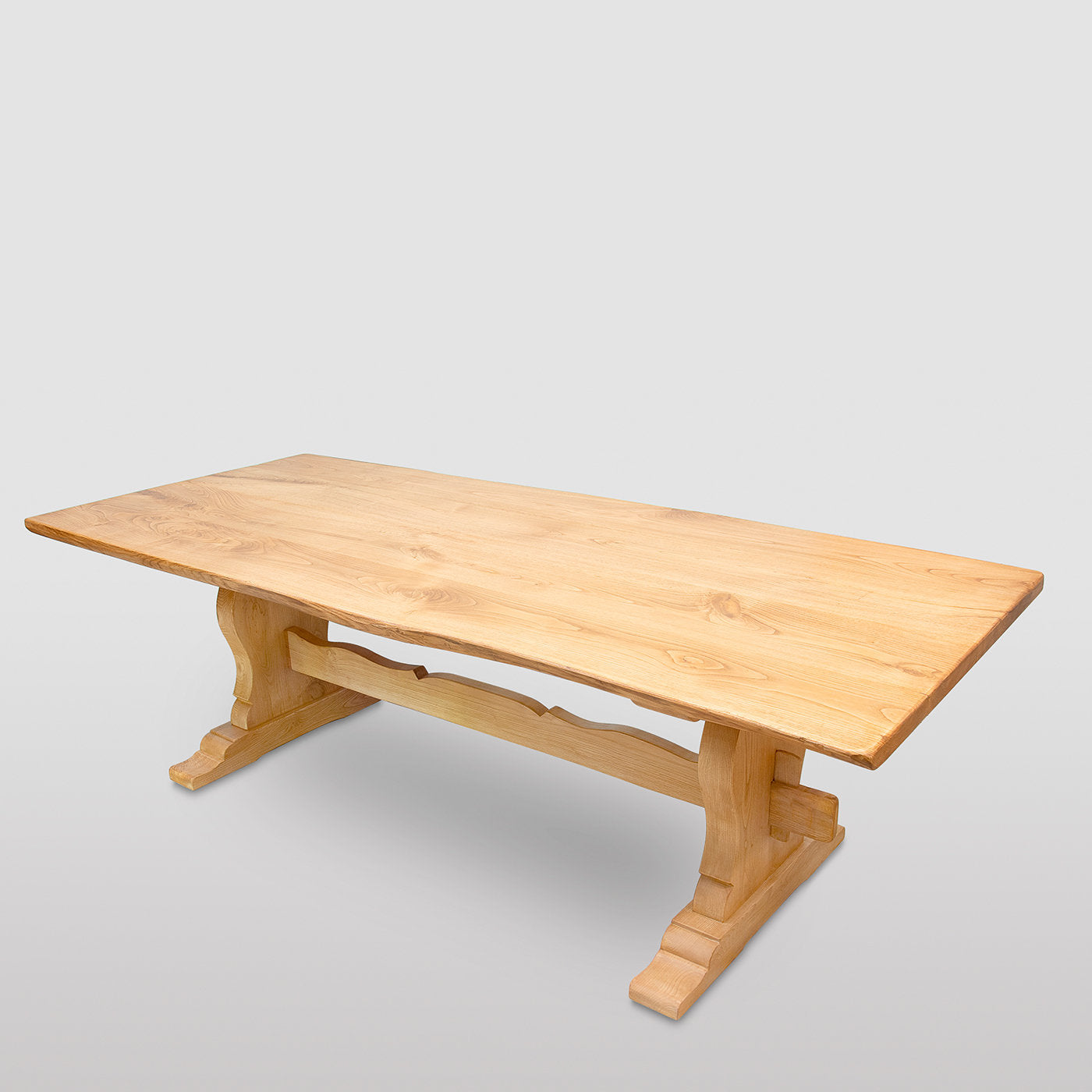 Rustic Rectangular Chestnut Dining Table Ebanisteria Roberto Gambella ...