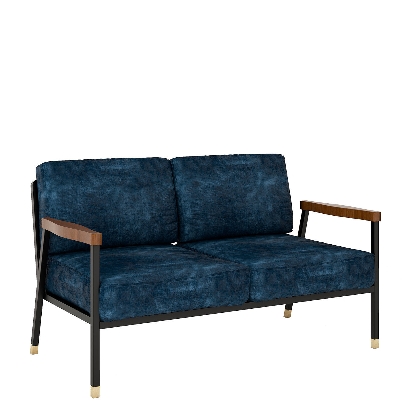 2-Seater Blue Velvet Sofa D-Ita | Artemest