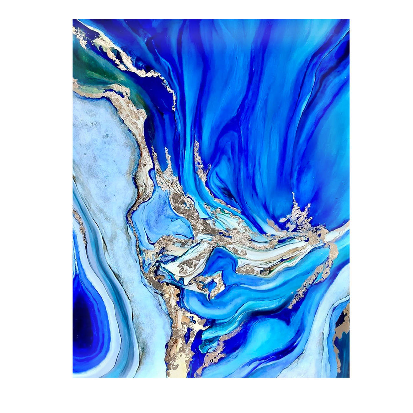 Marble Blue Luxury Decorative Panel Officinarkitettura | Artemest