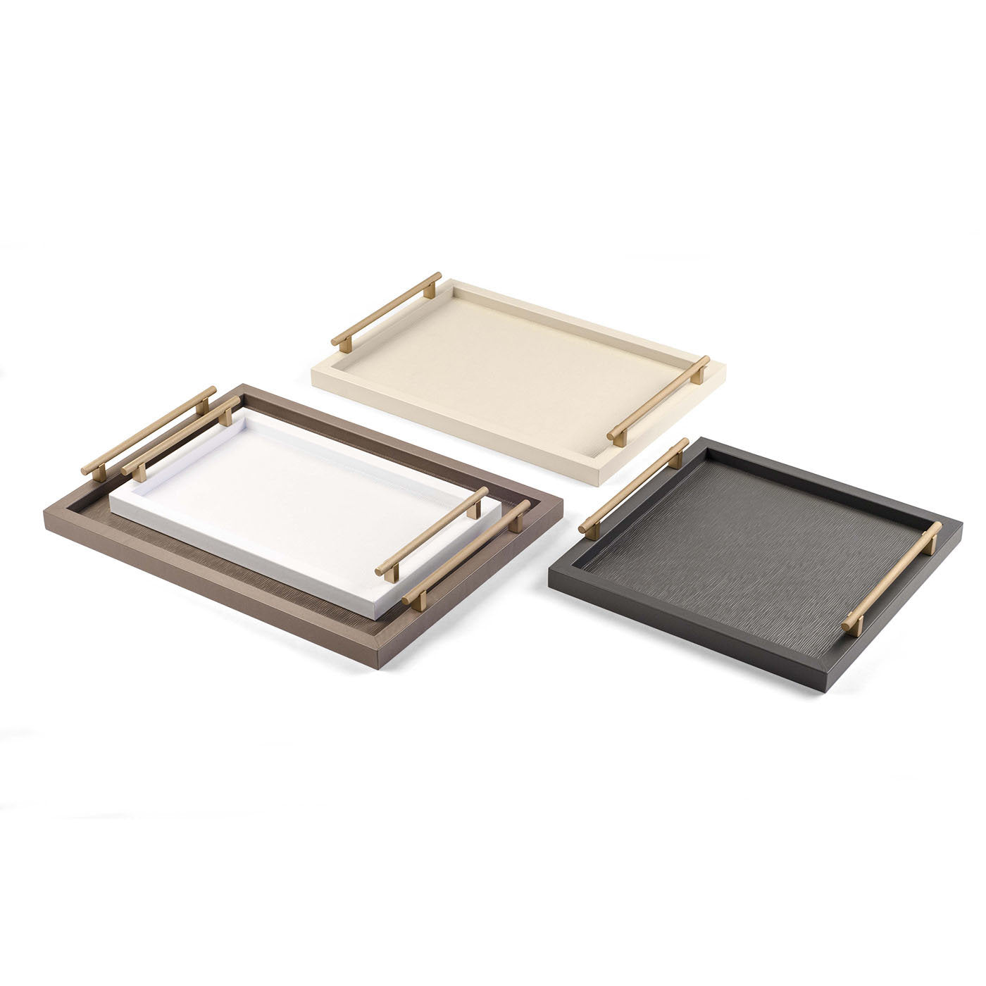 Dafne Small Rectangular White Tray Pinetti | Artemest