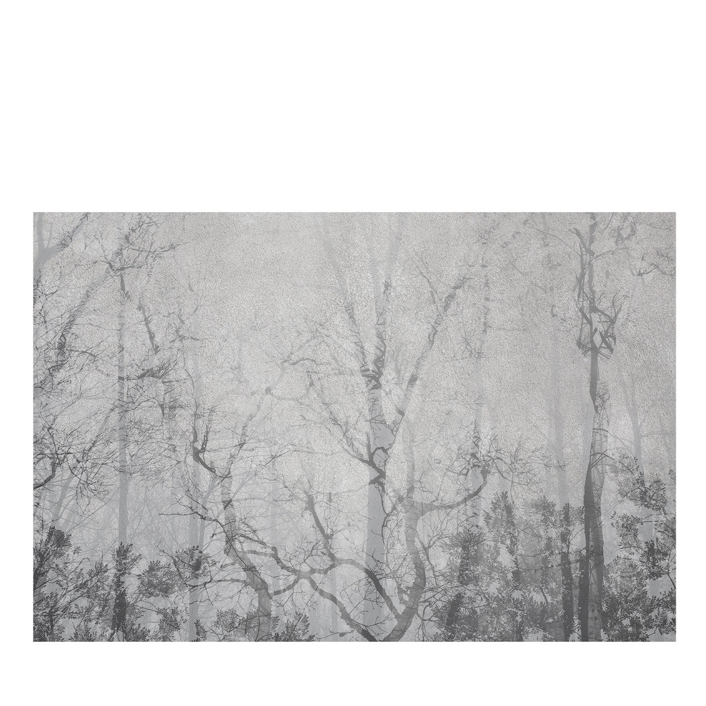 Gray Forest Textured Wallpaper Affreschi & Affreschi | Artemest