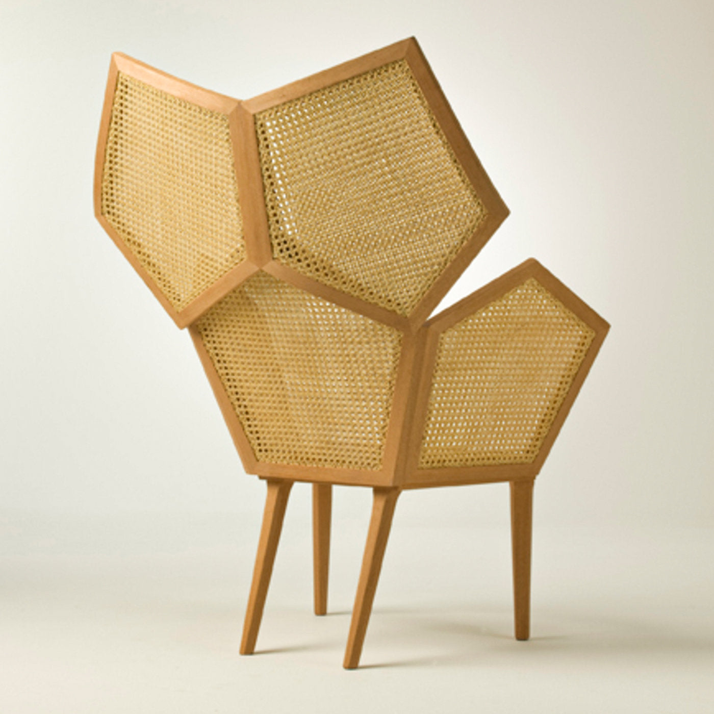 Lui 5/A Armchair in Natural Cane by Philippe Bestenheider Fratelli ...