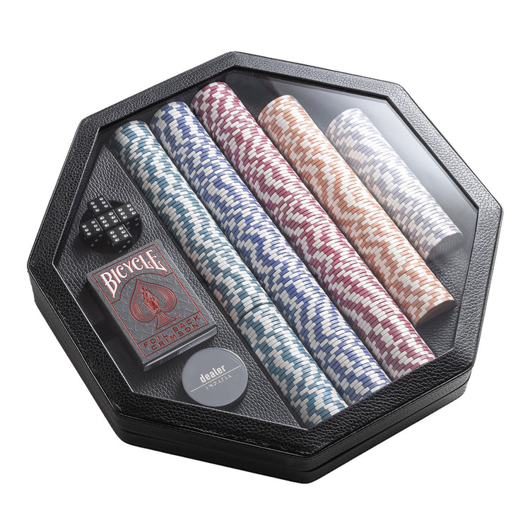 Poker Leather Game Set Impatia | Artemest