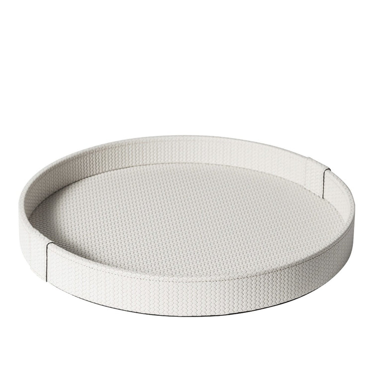 Gea White Round Tray Pinetti | Artemest