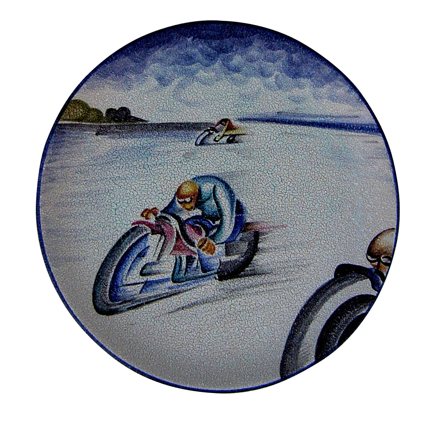 Futuristic Motorcyclist Plate Mazzotti 1903 | Artemest