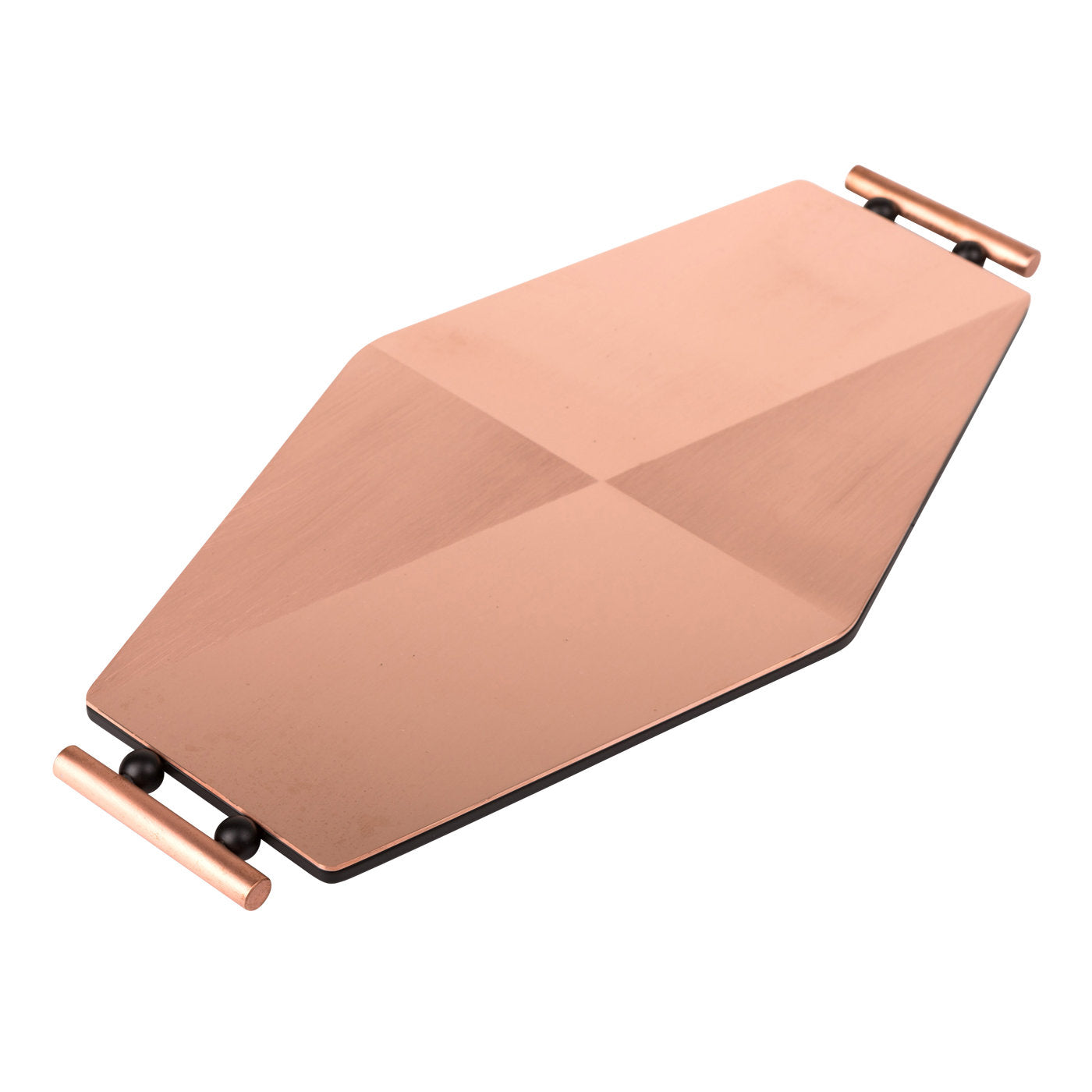 Satin Hexagonal Copper Tray Mingardo | Artemest