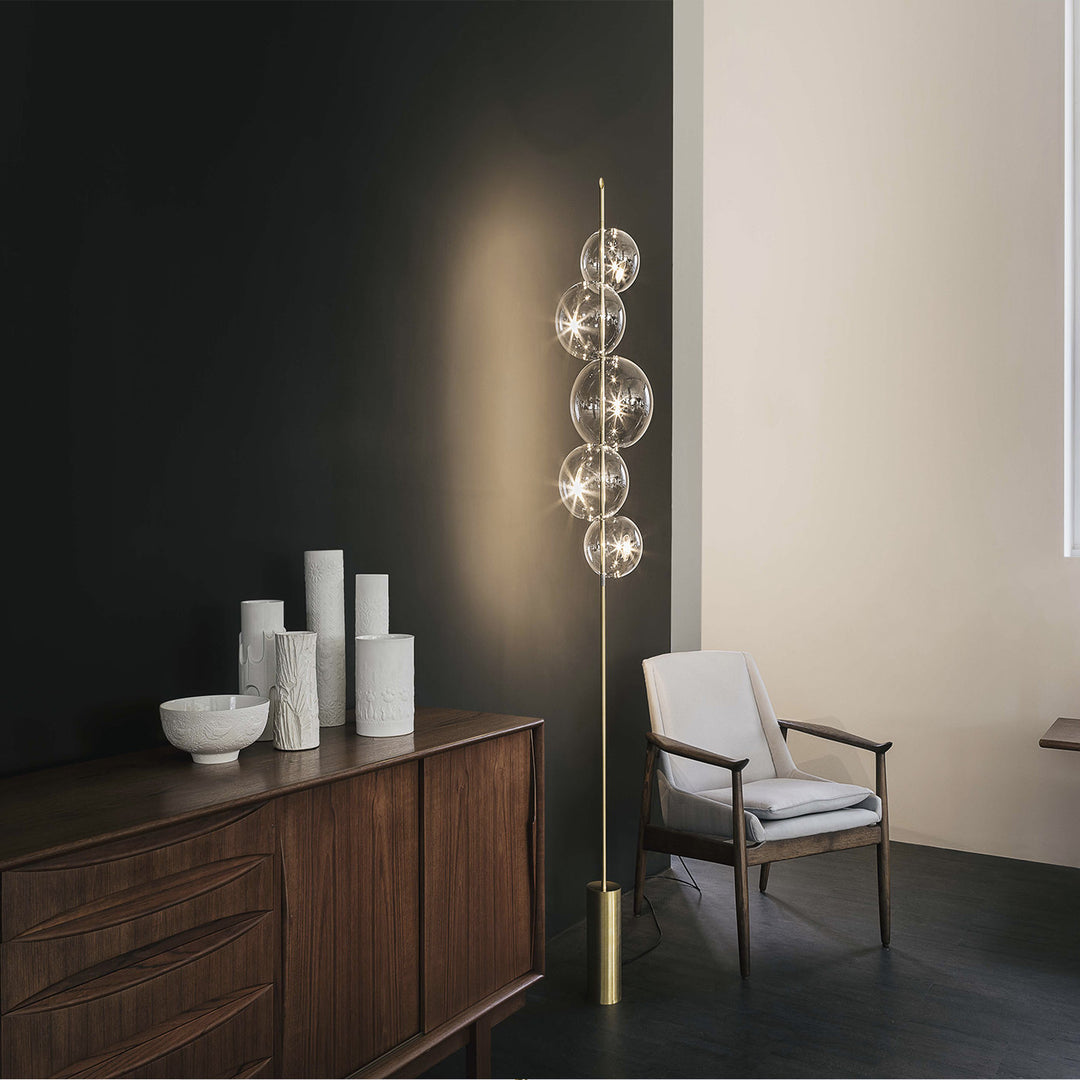 Grandine Five-Light Floor Lamp Silvio Mondino Studio | Artemest