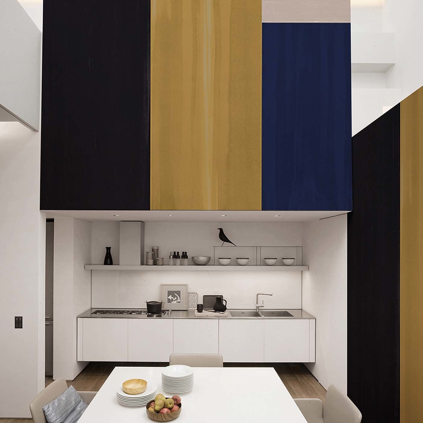 Colour Blocks Wallpaper Texturae | Artemest