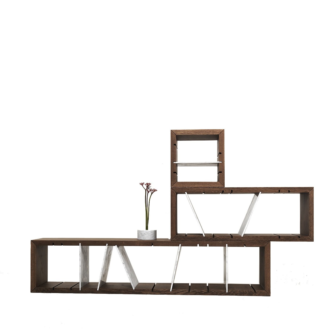 Cross Bookcase Scandola Marmi | Artemest