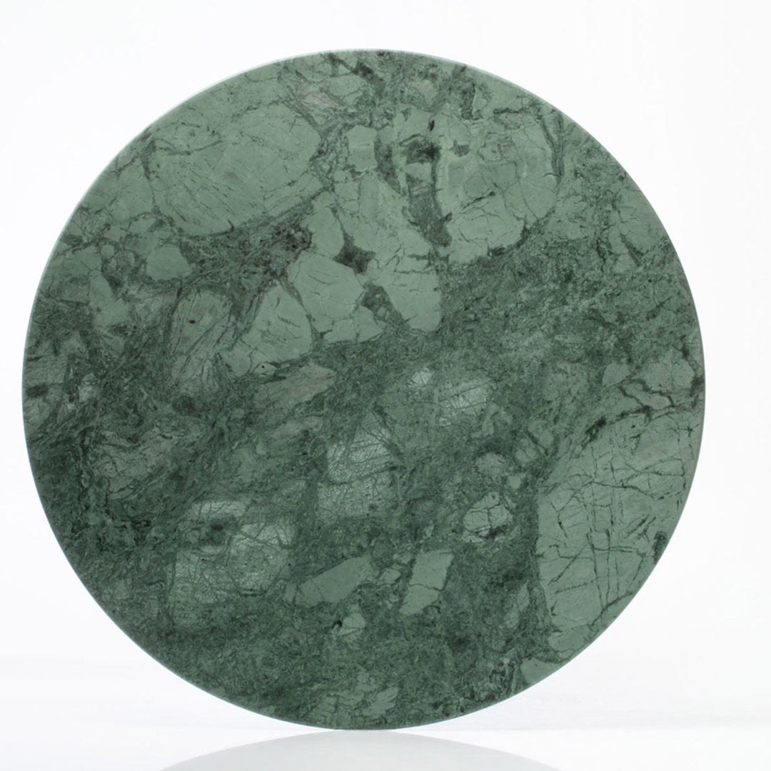 Convivio Round Centerpiece in Green Guatemala Marble Espidesign by ...