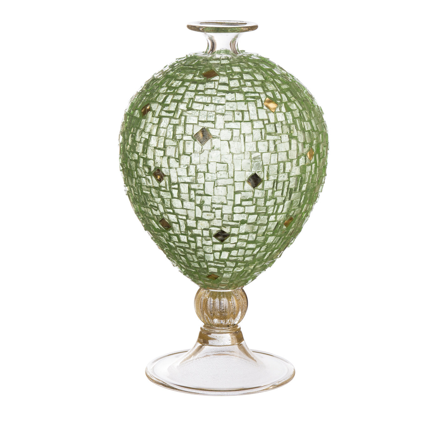 Veronese Green Vase Serena Luxury Mosaic | Artemest