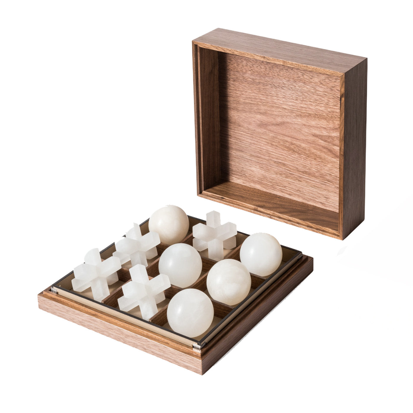 Tris Box with Alabaster Pieces Pinetti | Artemest