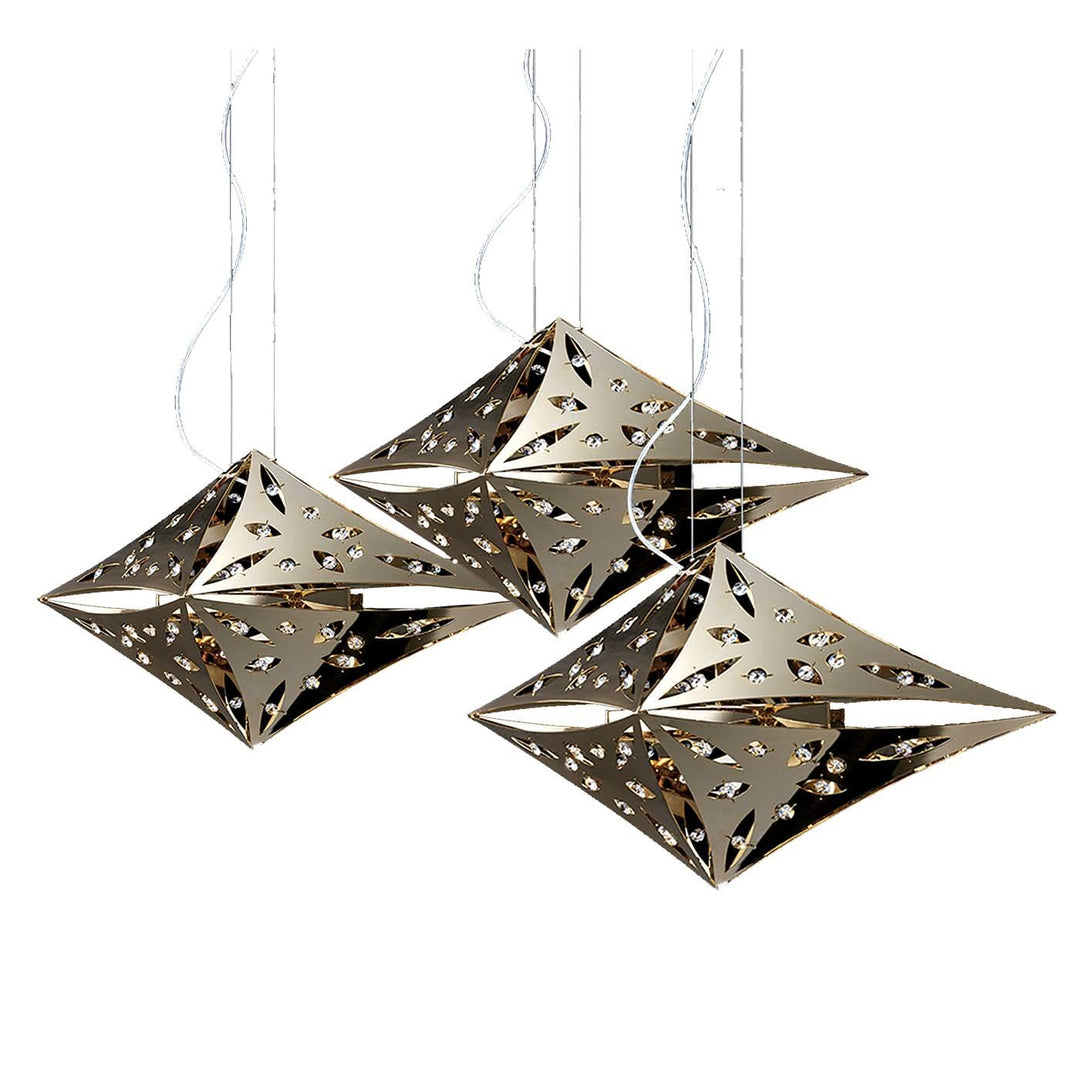 Quasar Triple Module Chandelier Aggiolight | Artemest