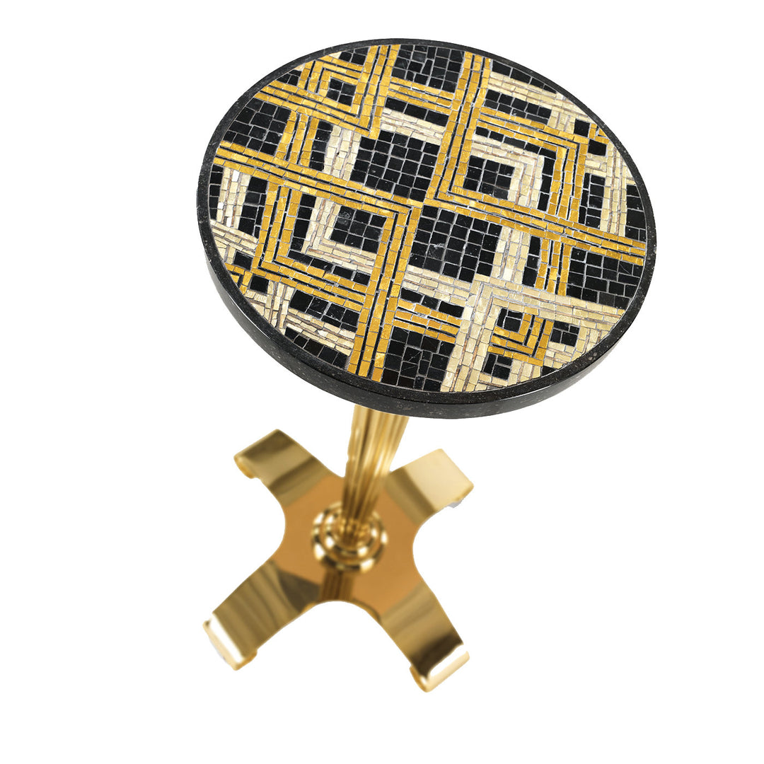 T144 Side Table With Marquina Marble Top Zanaboni | Artemest