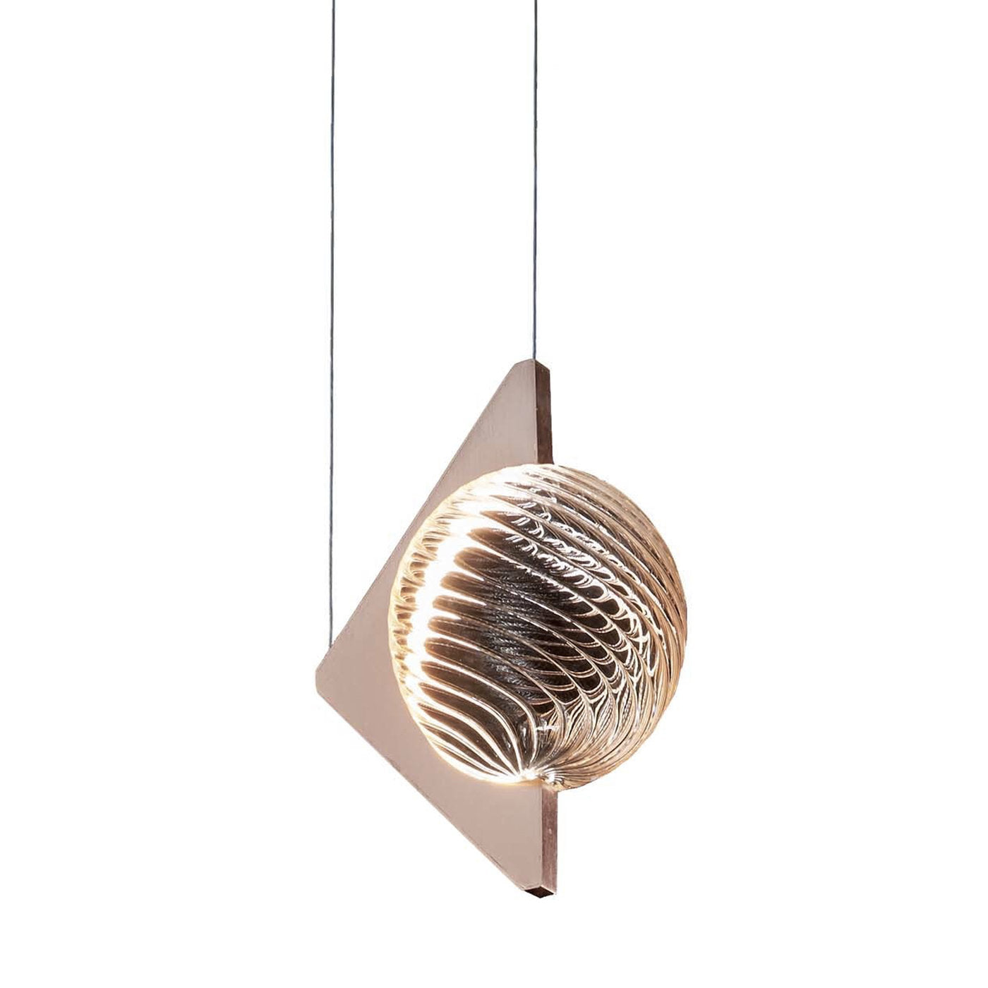Oz Rose Gold Pendant Lamp Aggiolight | Artemest