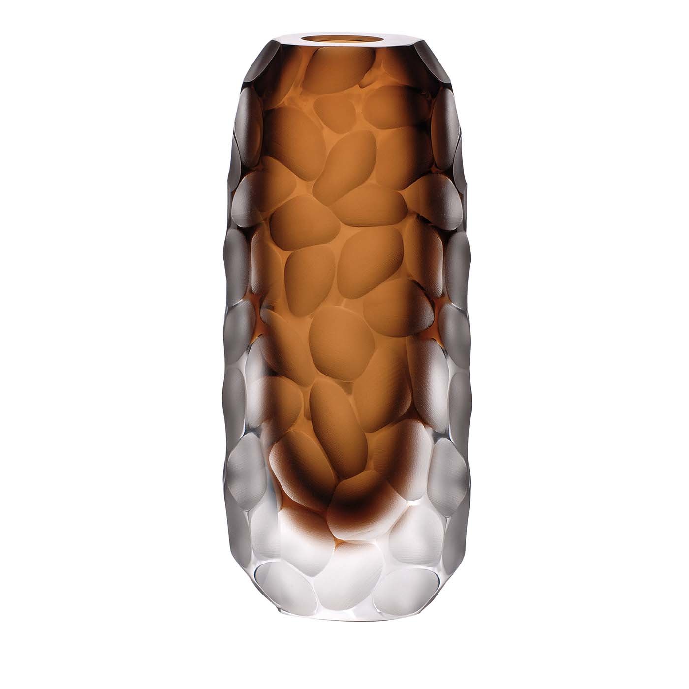 Invidia Tall Amber Vase Fornace Mian | Artemest